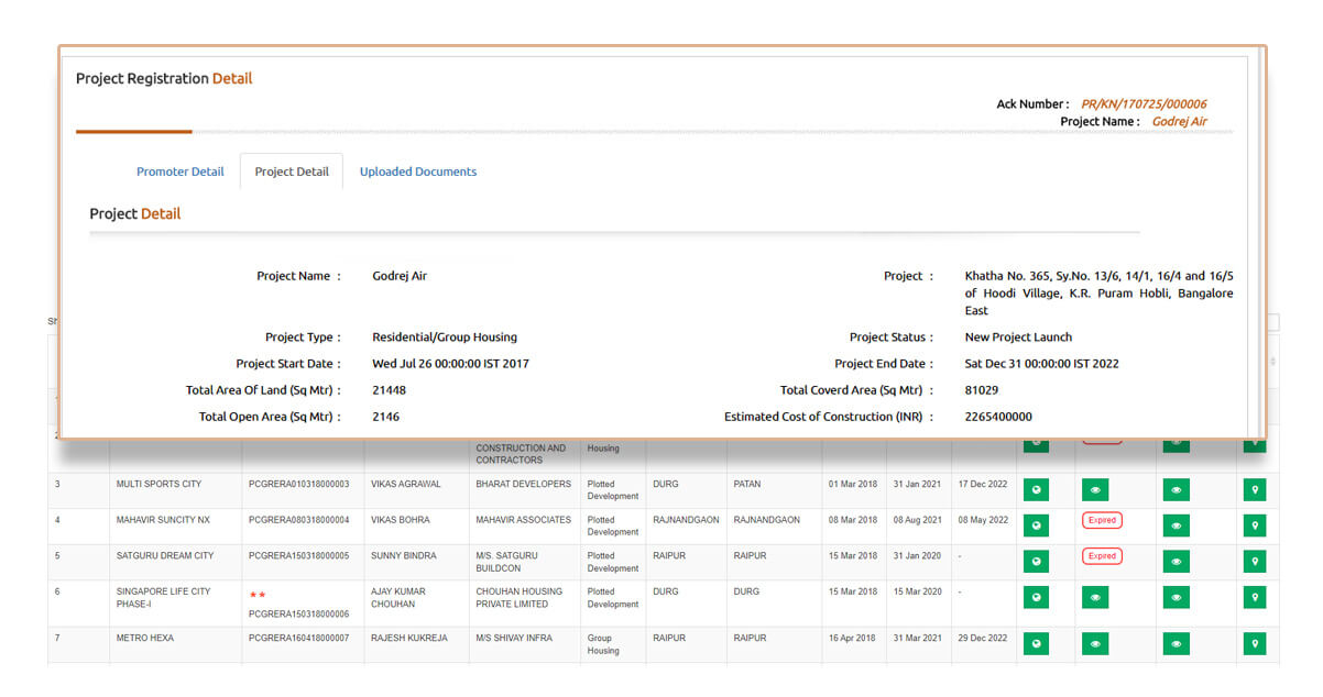 Scrape Data from RERA Website - RERA website data scraping services