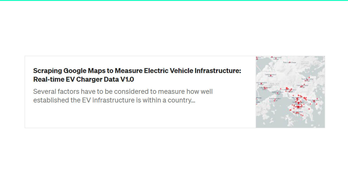 Scrape Google Maps Data to Evaluate Electric Vehicle Infrastructure ...