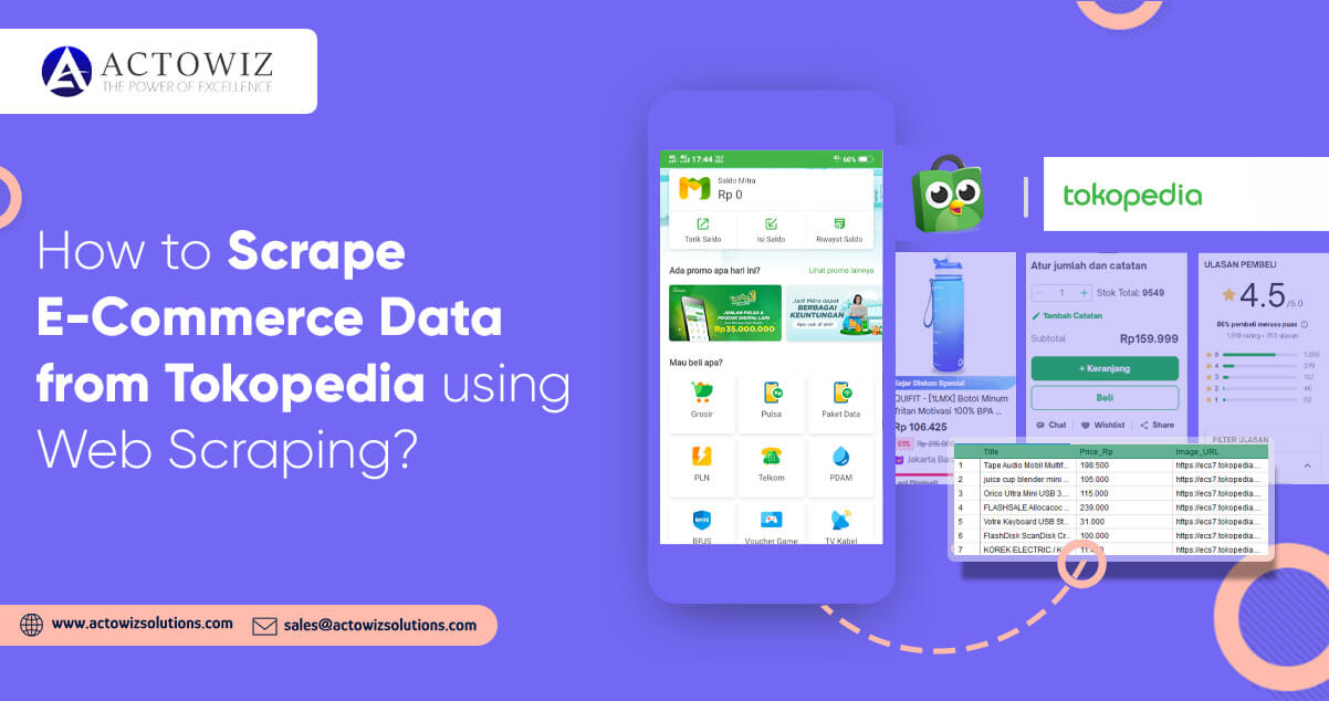 How to Scrape E-Commerce Data from Tokopedia using Web Scraping?