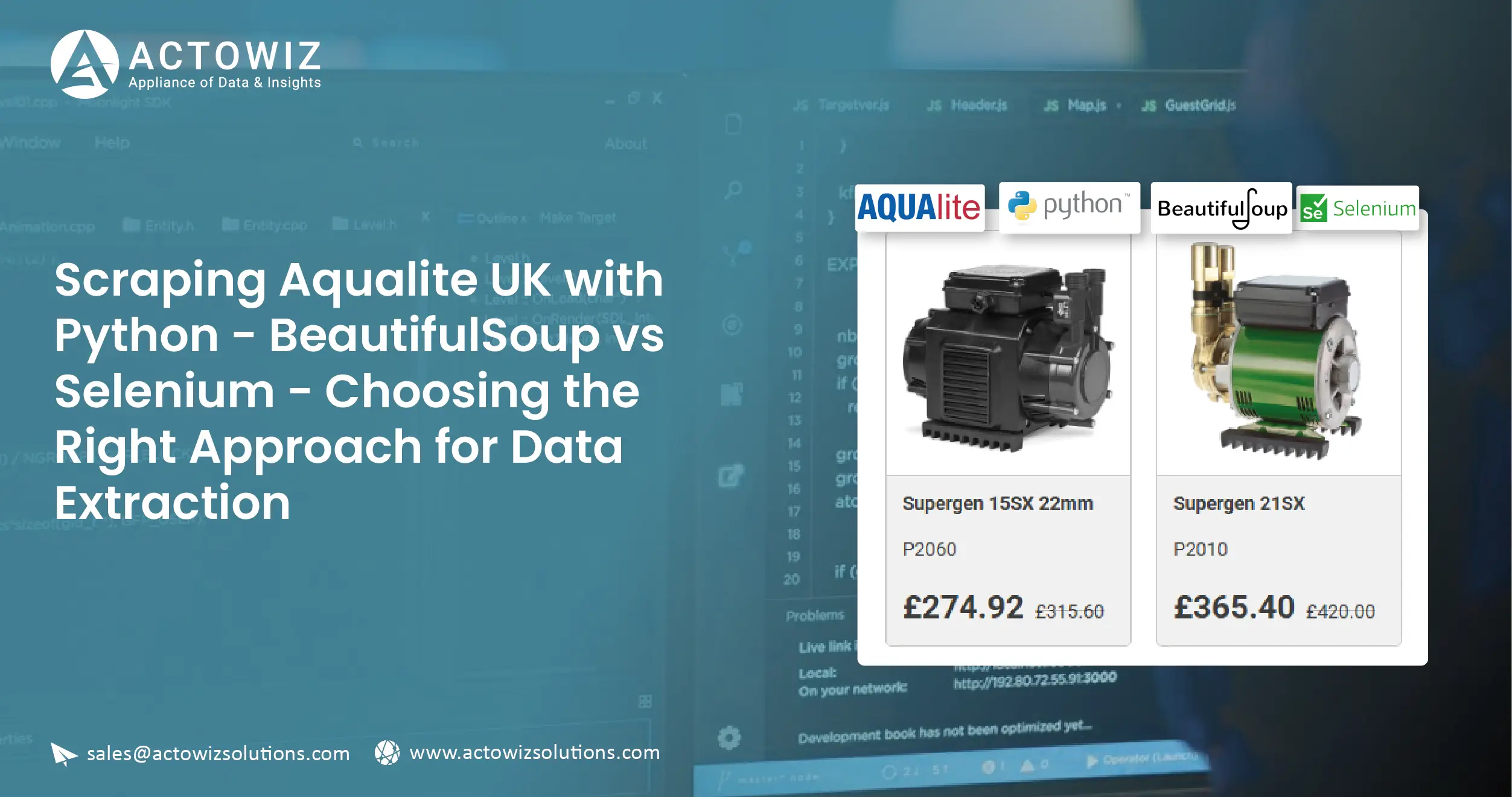 Scraping Aqualite UK with Python - BeautifulSoup vs Selenium