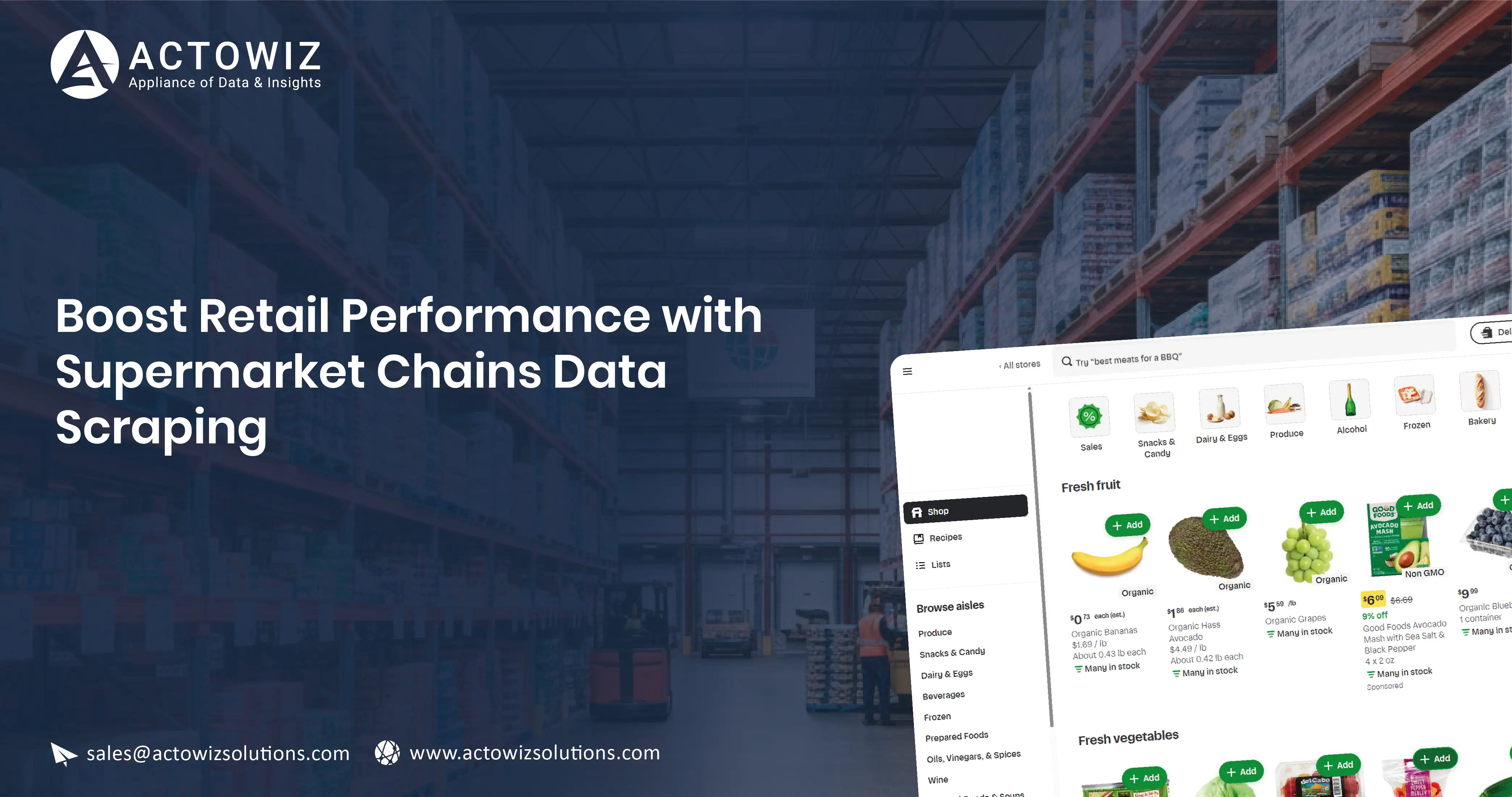 Supermarket Chains Data Scraping - Boost Retail Performance