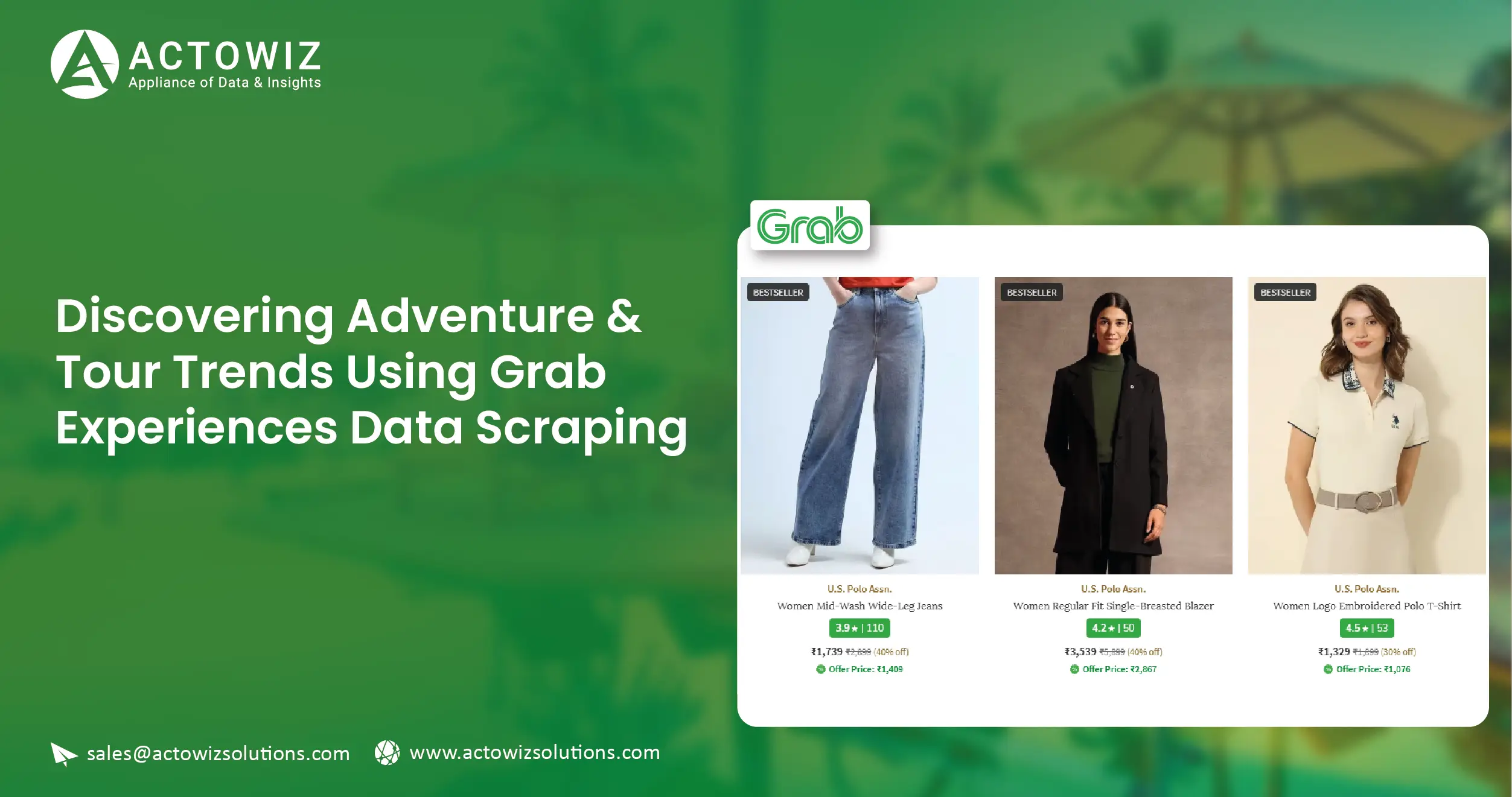 Grab Experiences data scraping