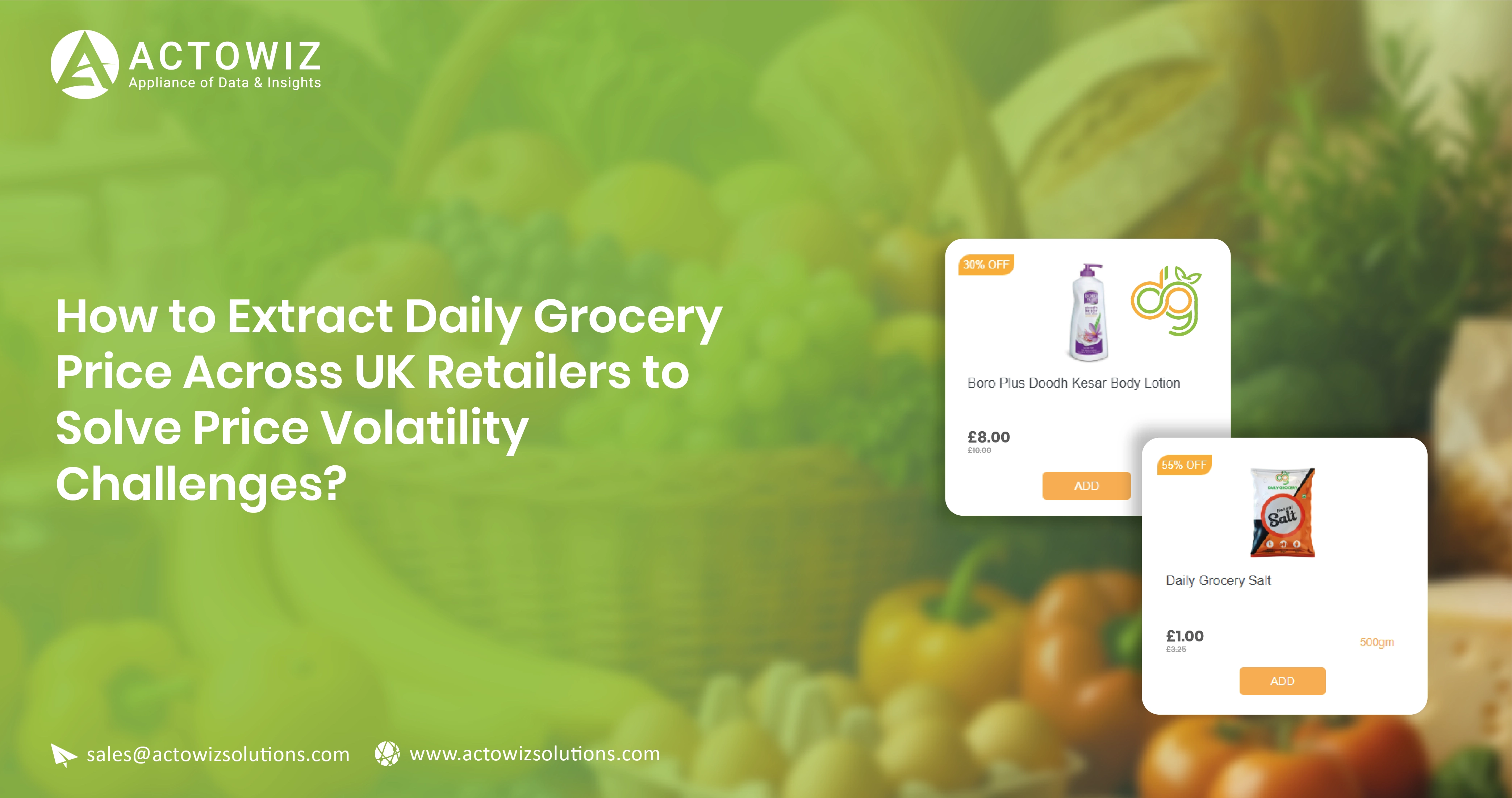 Extract Daily Grocery Price Across UK Retailers