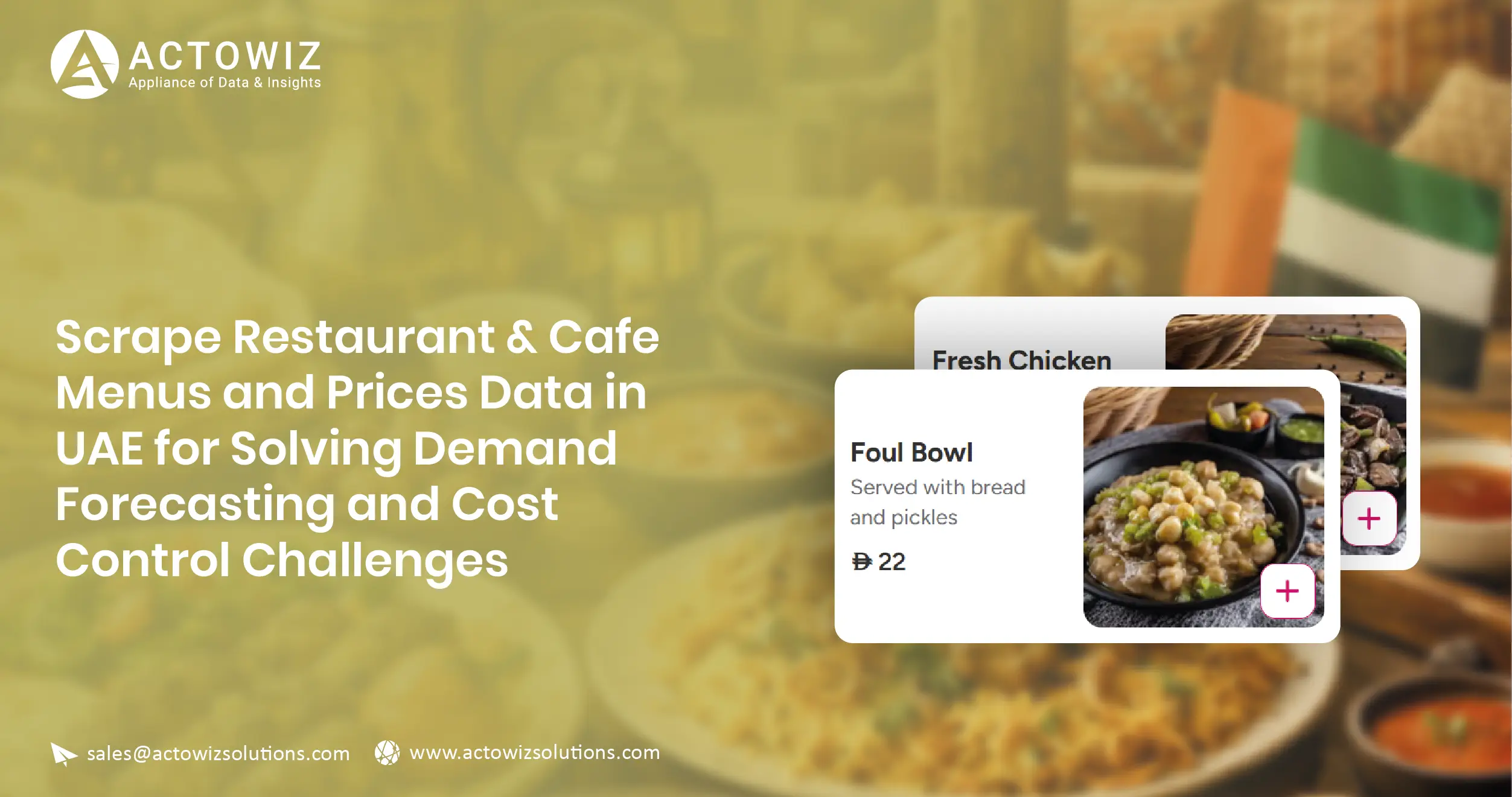 Scrape Restaurant & Cafe Menus and Prices Data in UAE