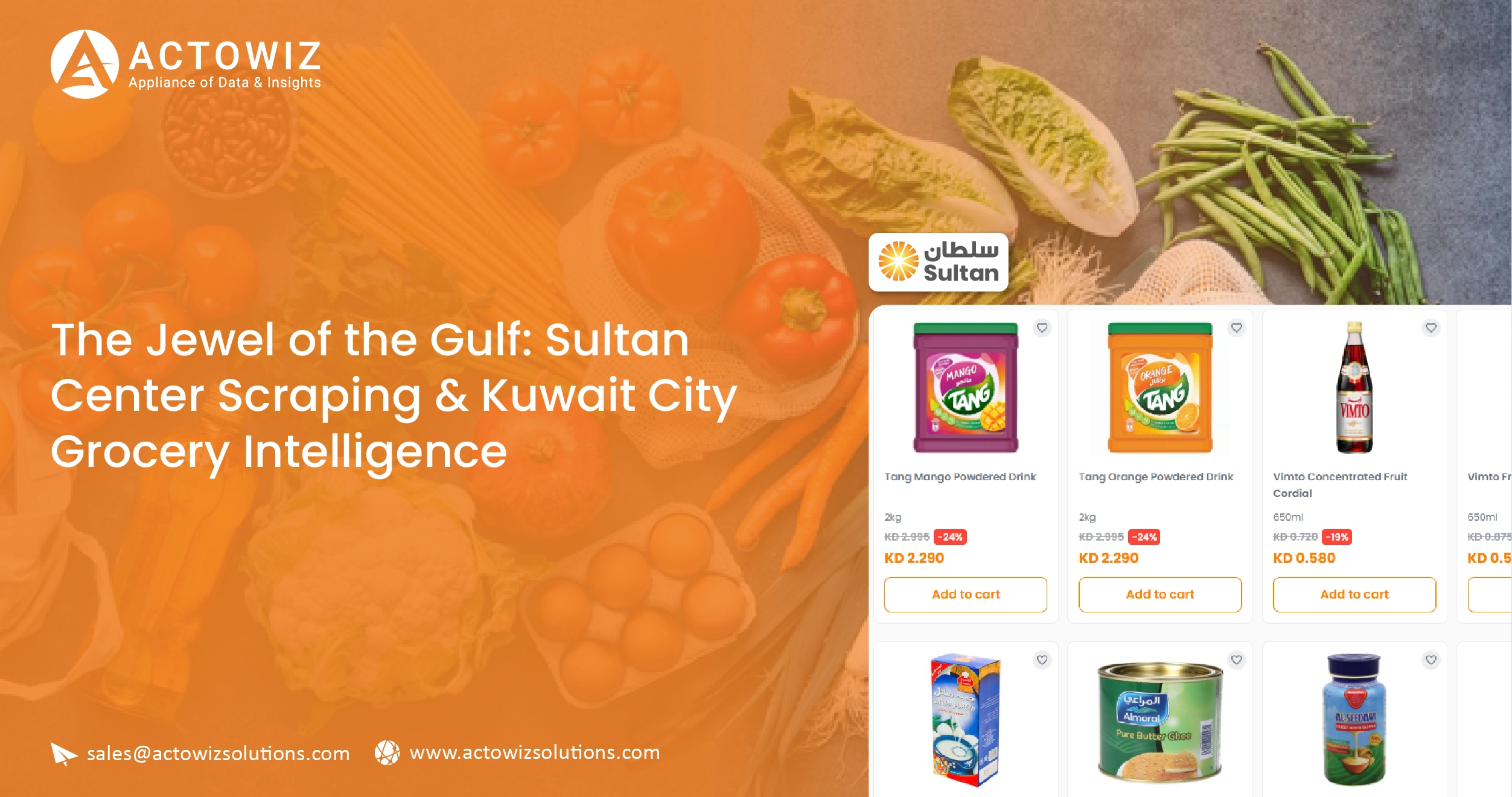 Sultan Center Scraping & Kuwait City Grocery Data | Actowiz