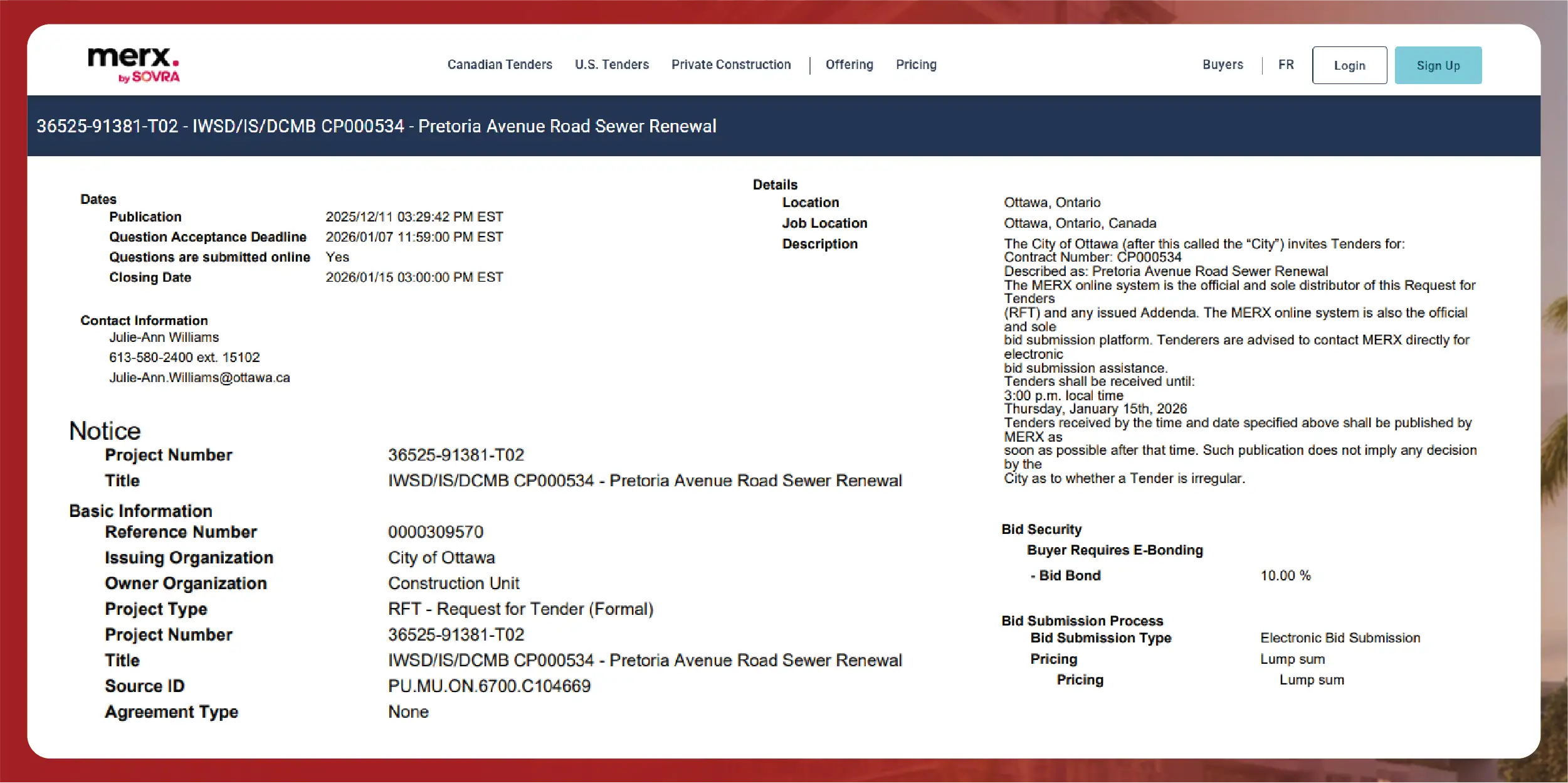 How to Scrape MERX Project Listings & Build Tender Intelligence | Actowiz