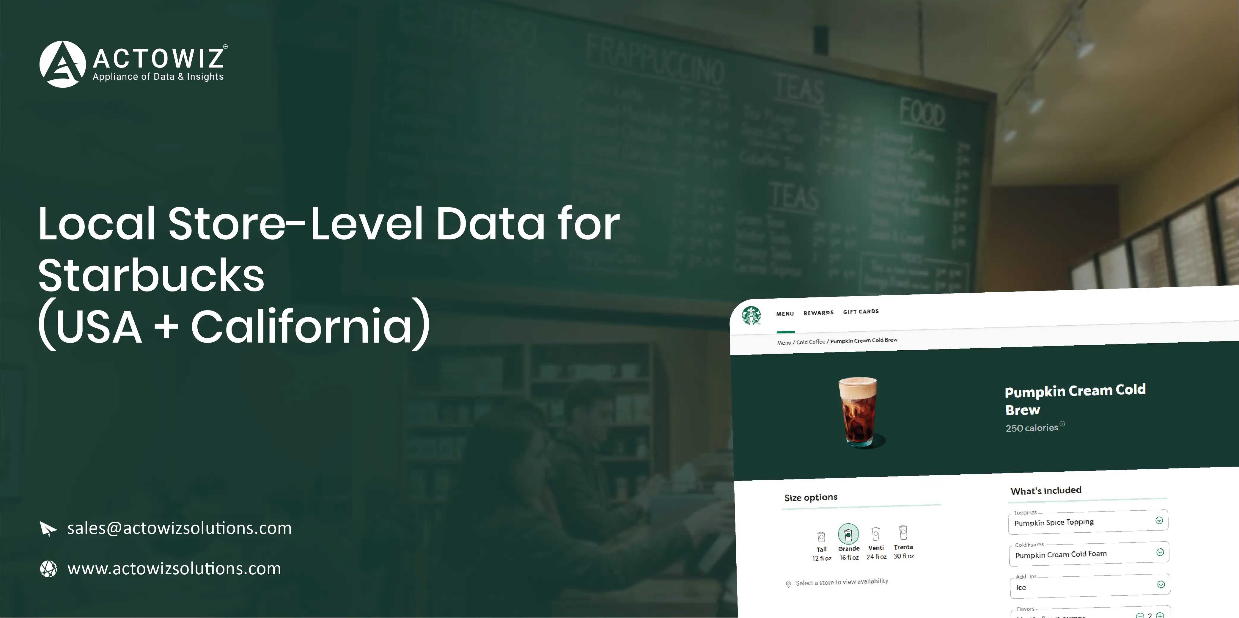 Starbucks Store-Level Data Intelligence USA & California | Actowiz ...